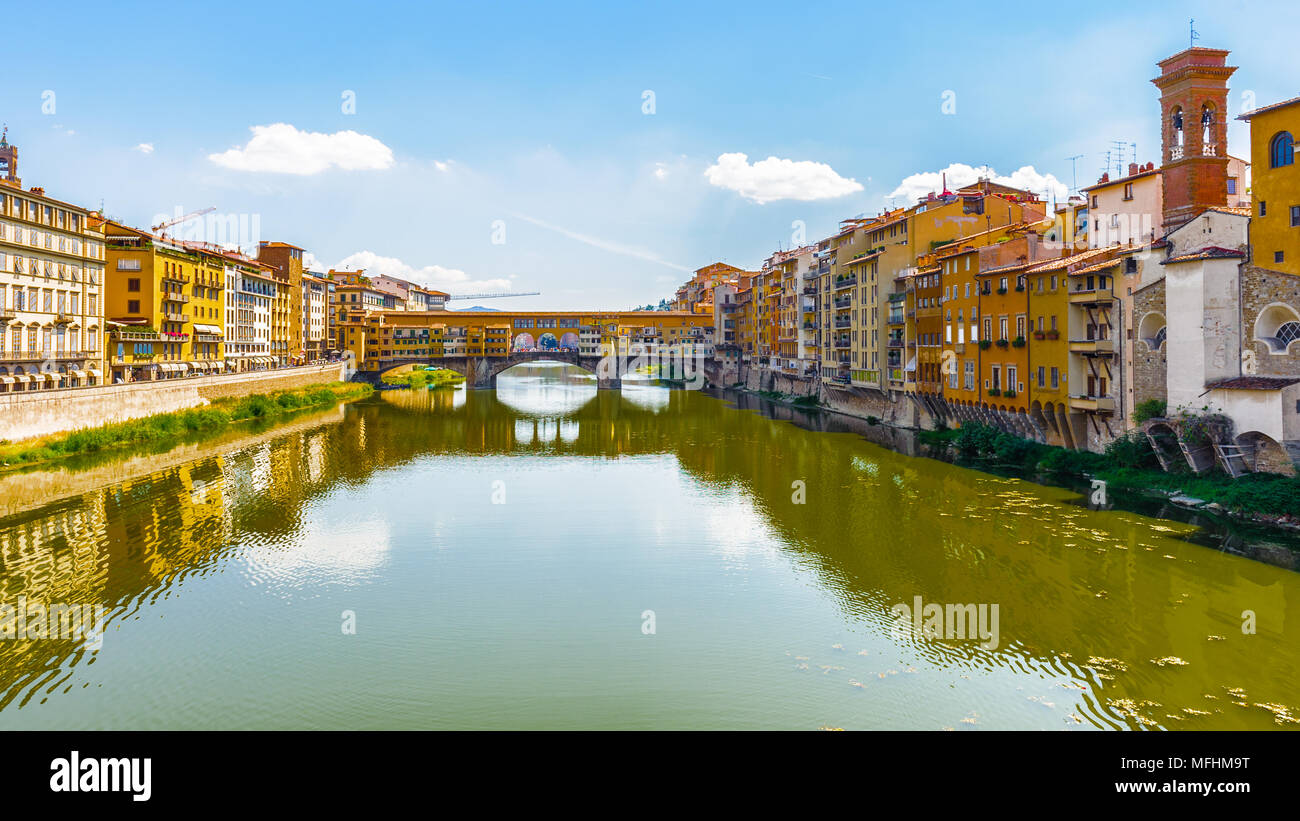 River Arno and the architecture of Florence, Italy Stock Photo - Alamy
