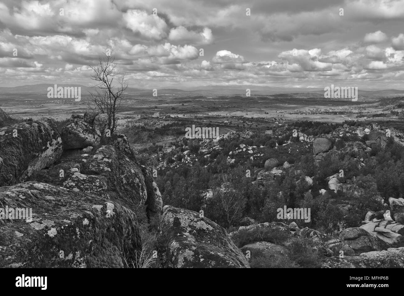 Typical mountain scenery in Black and White Stock Photos & Images - Alamy