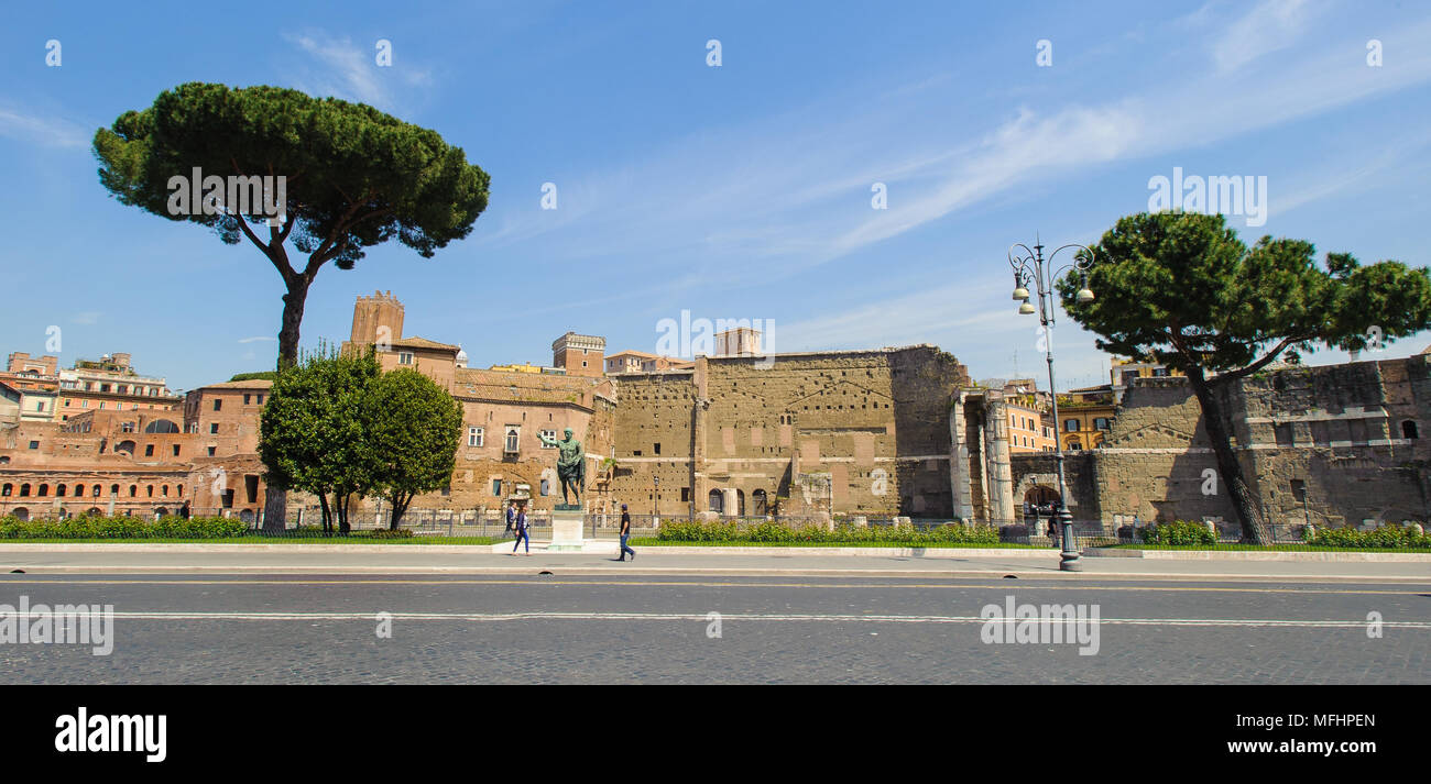 Street with the orange trees Stock Photo - Alamy