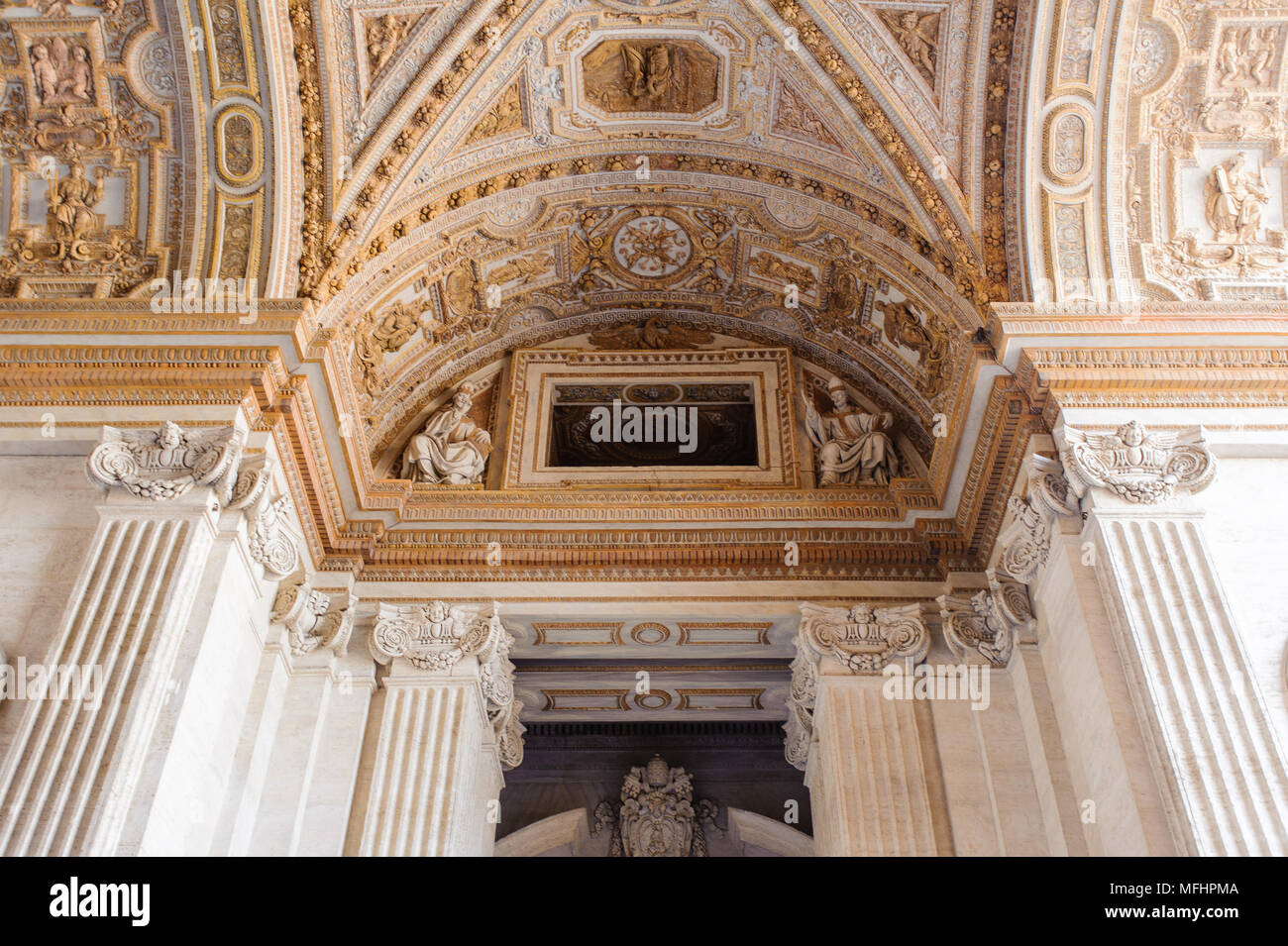 Wall of the Saint Peter's Basilica in Vatican Stock Photo - Alamy