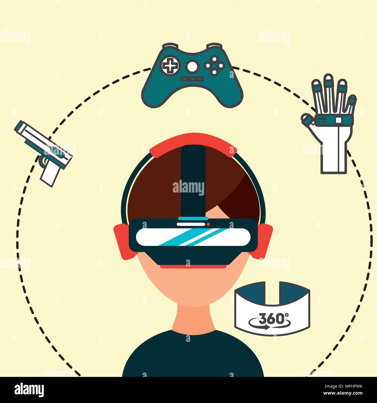 virtual reality related Stock Vector Image & Art - Alamy