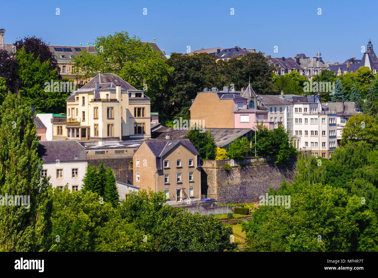 Architecture of Luxembourg city, houses and buildings of the Luxembourg ...