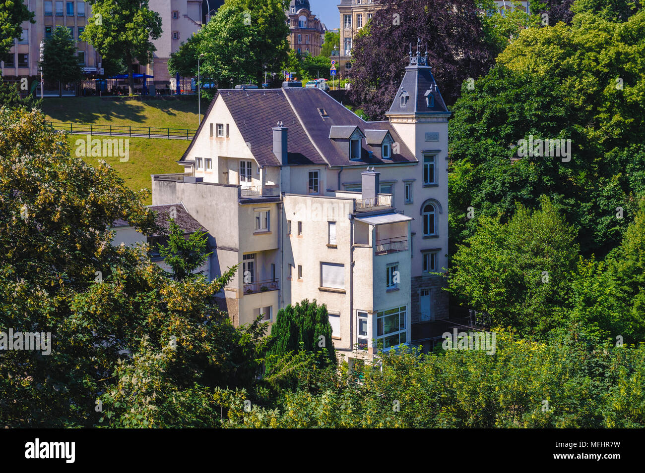 Architecture of Luxembourg city, houses and buildings of the Luxembourg ...