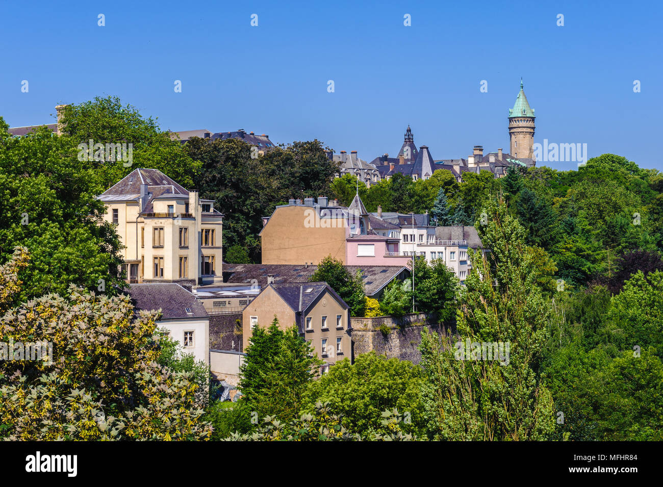 Architecture of Luxembourg city, houses and buildings of the Luxembourg ...