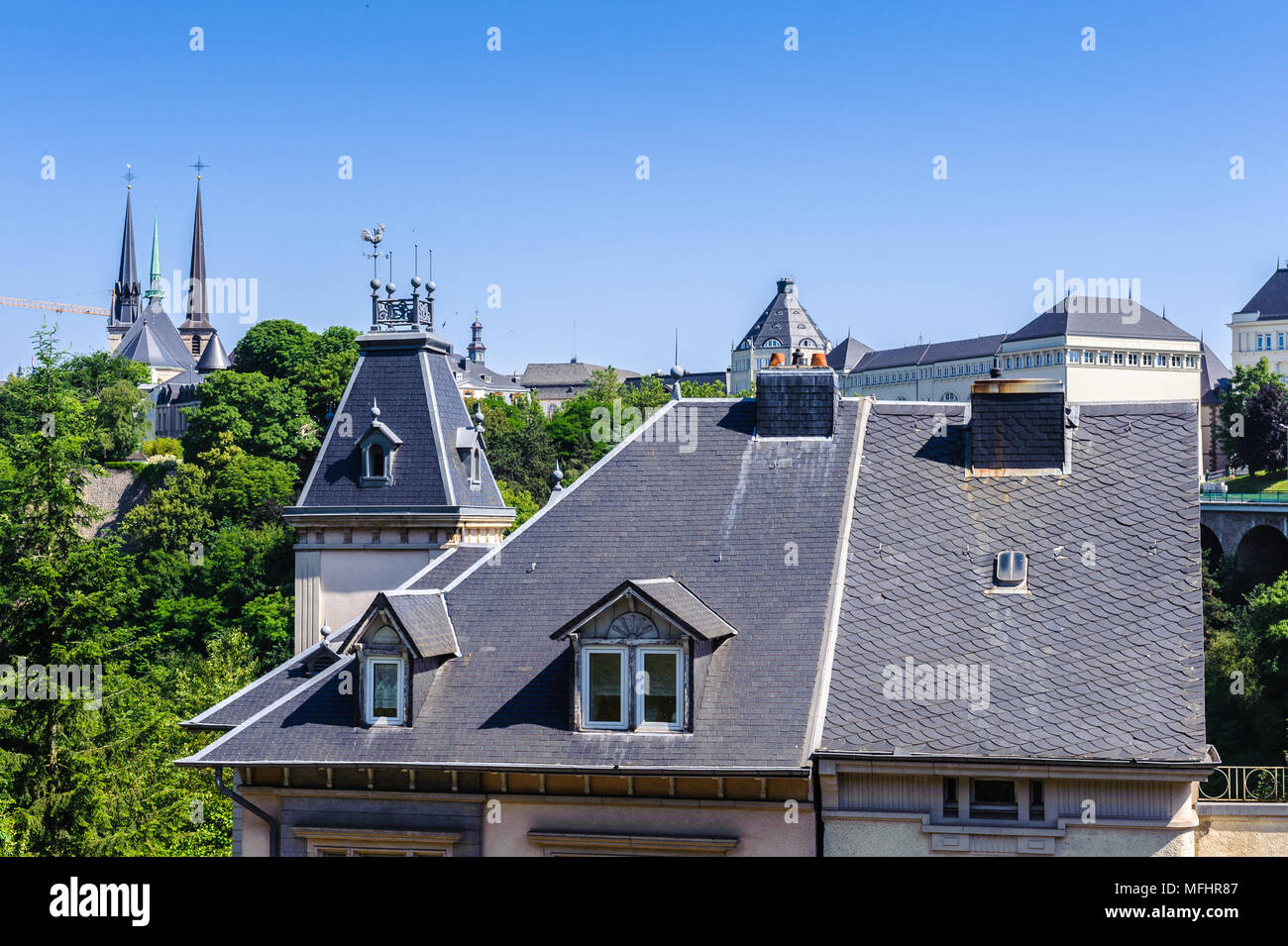 Architecture of Luxembourg city, houses and buildings of the Luxembourg ...