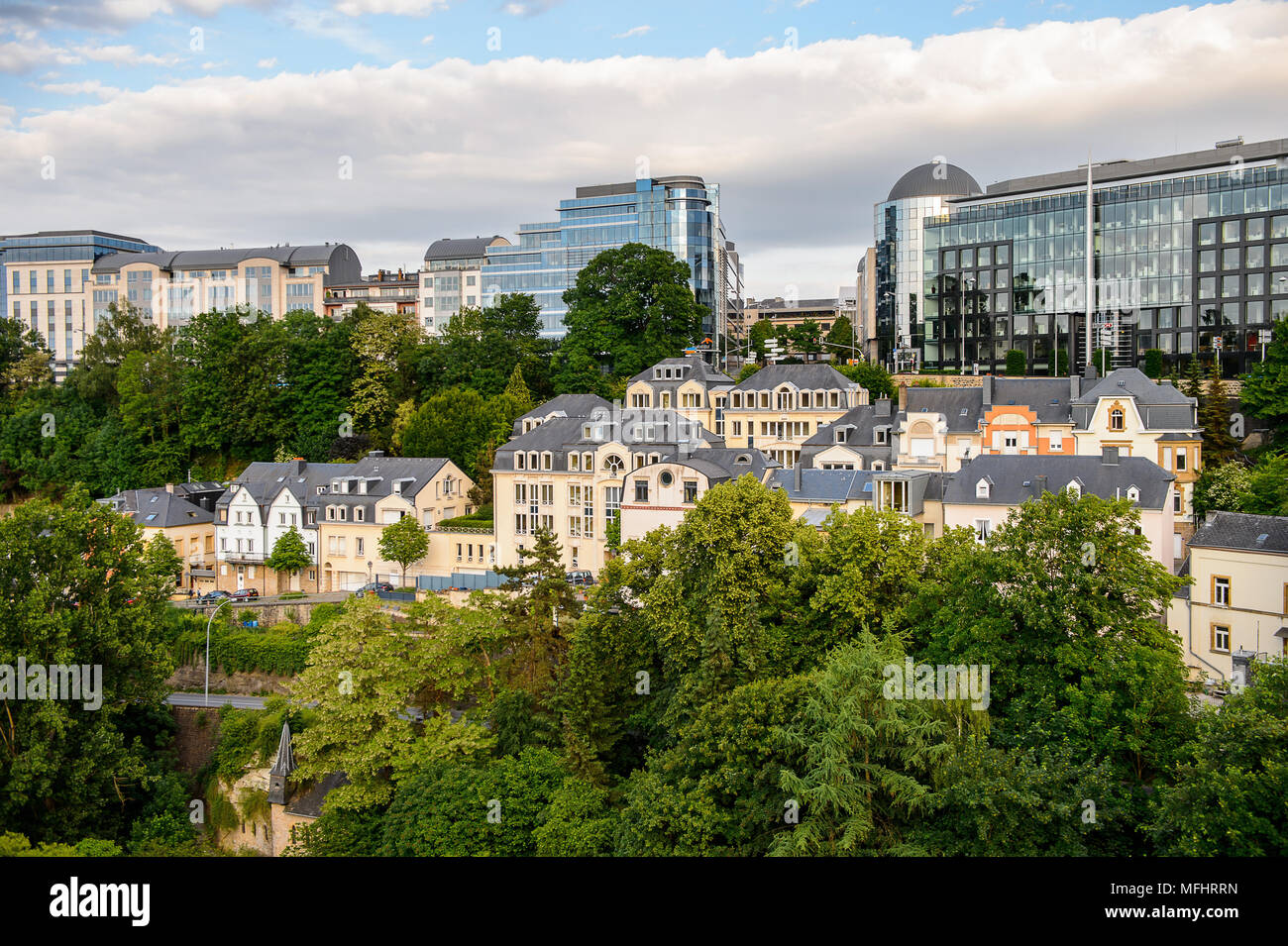 Architecture of Luxembourg city, Luxembourg Stock Photo - Alamy