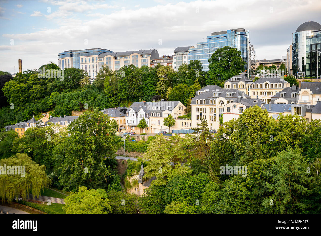 Architecture of Luxembourg city, Luxembourg Stock Photo - Alamy