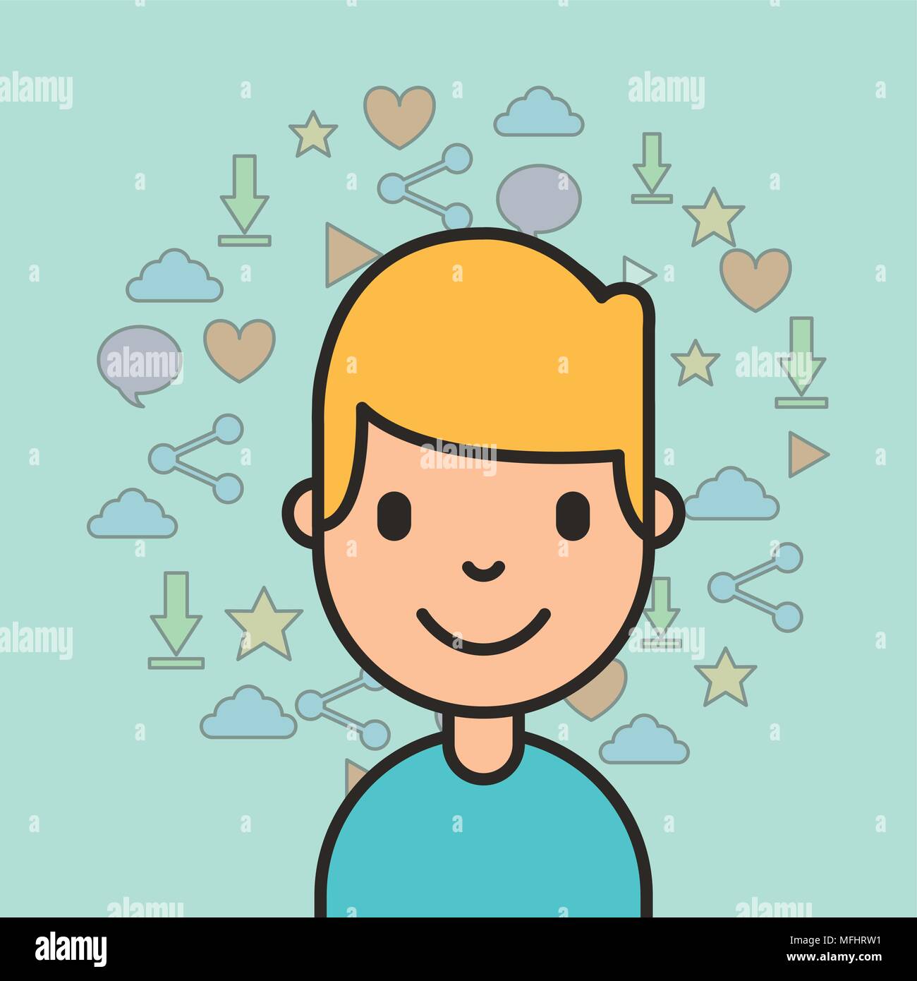 kids social media Stock Vector Image & Art - Alamy