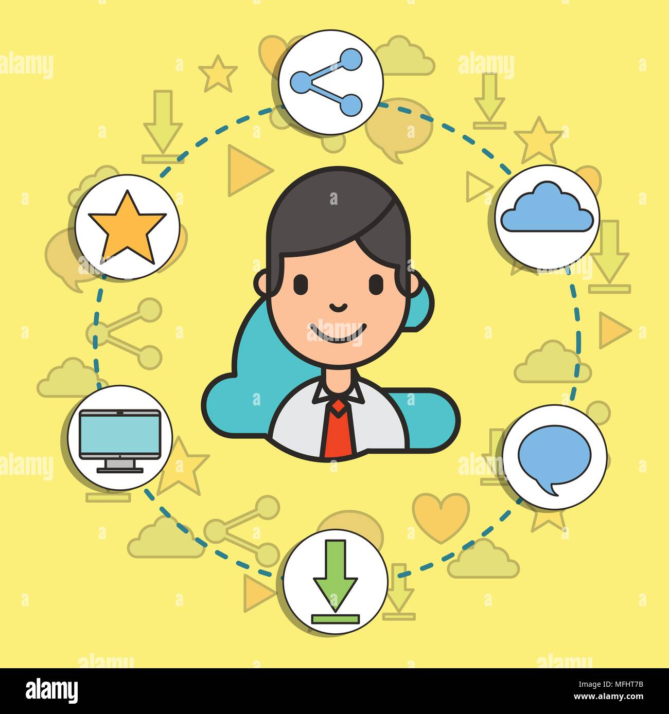 kids social media Stock Vector Image & Art - Alamy