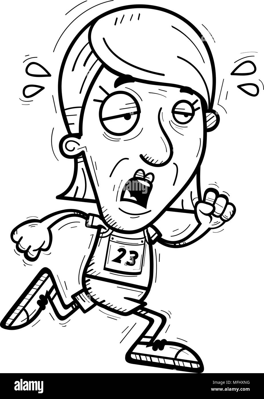 Exhausted runner Black and White Stock Photos & Images - Alamy
