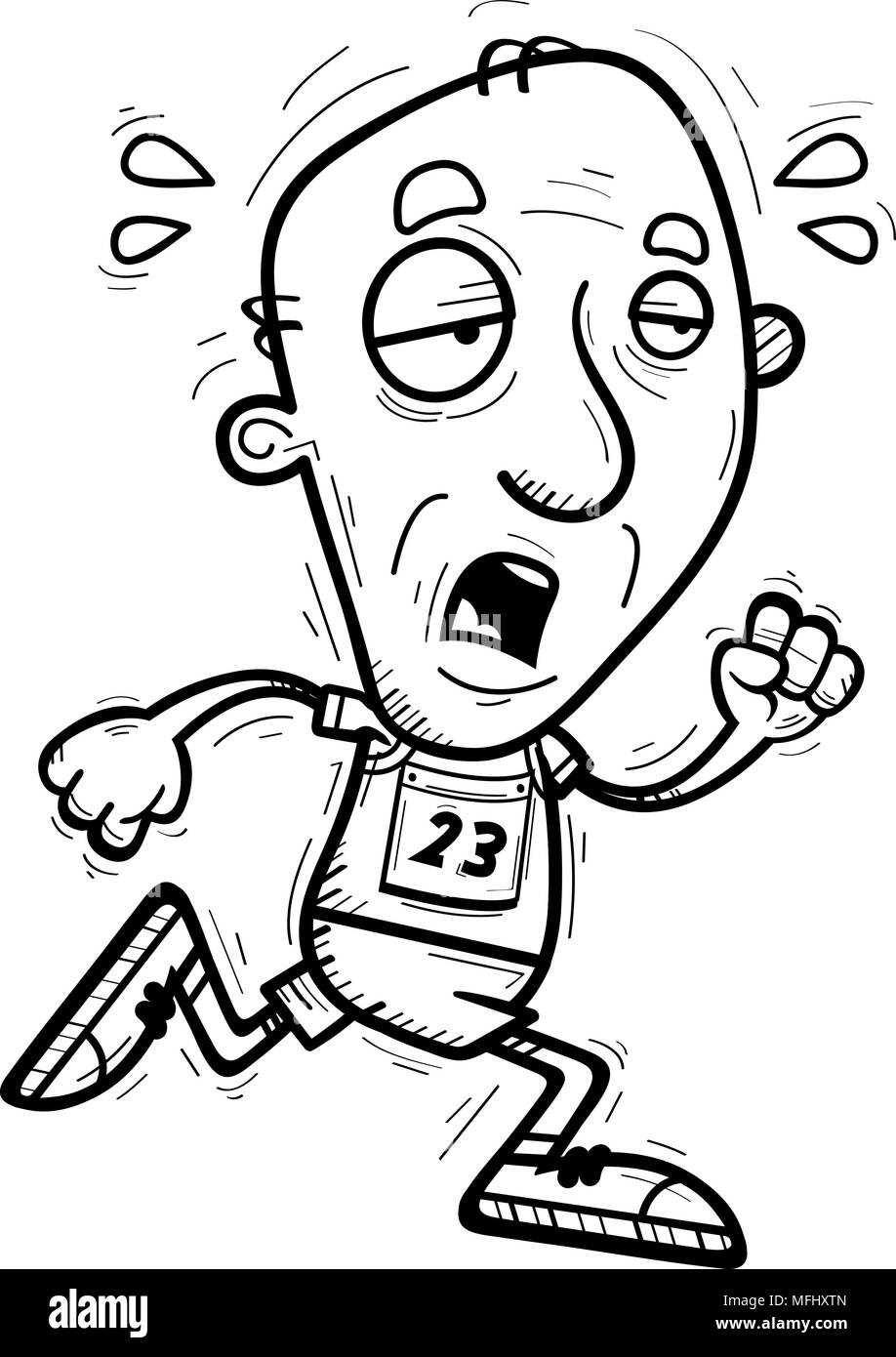 Runner sweating Black and White Stock Photos & Images - Alamy