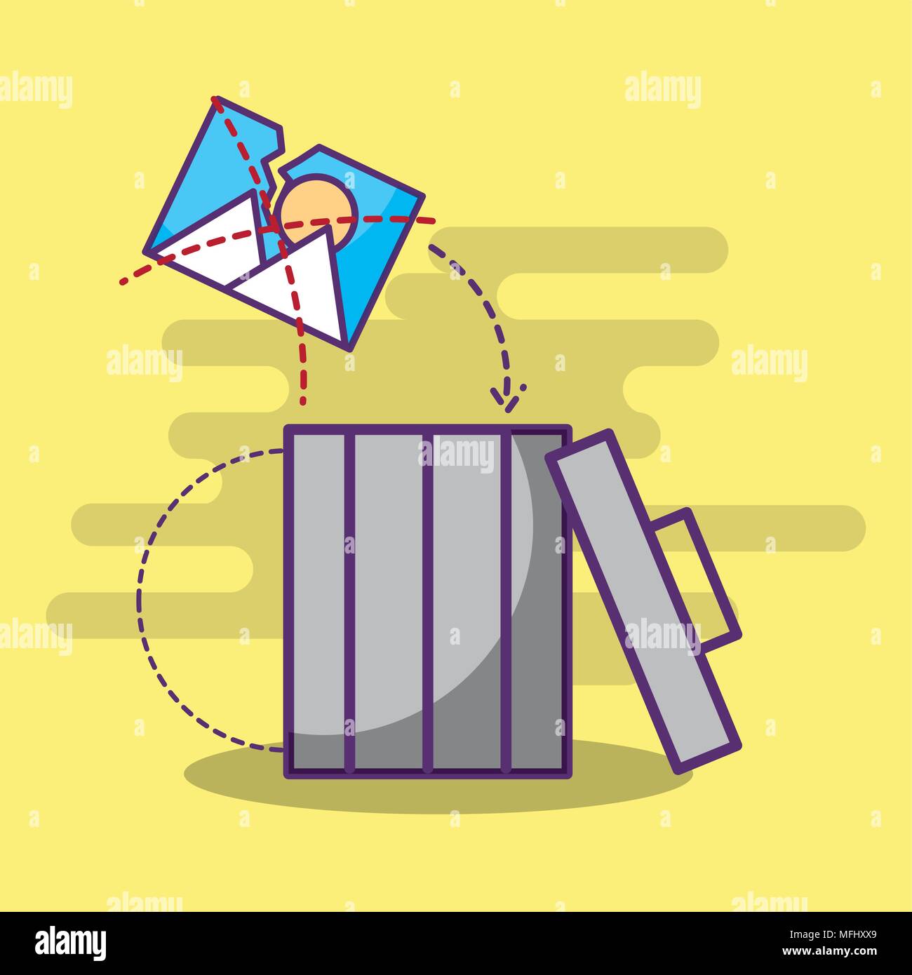 Garbage dump old used Stock Vector Images - Alamy