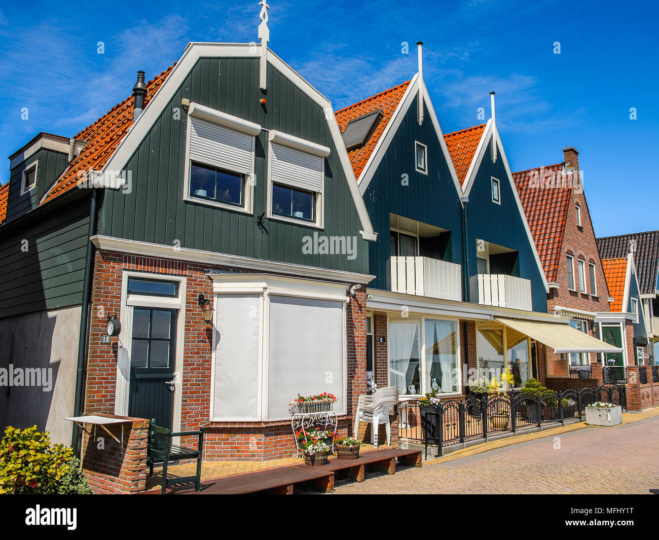 Architecture of Volendam, North Holland, Netherlands Stock Photo - Alamy