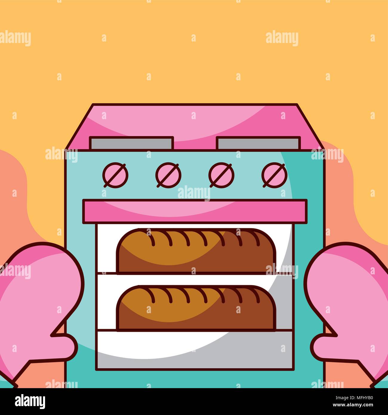 Oven baked dessert Stock Vector Images - Alamy