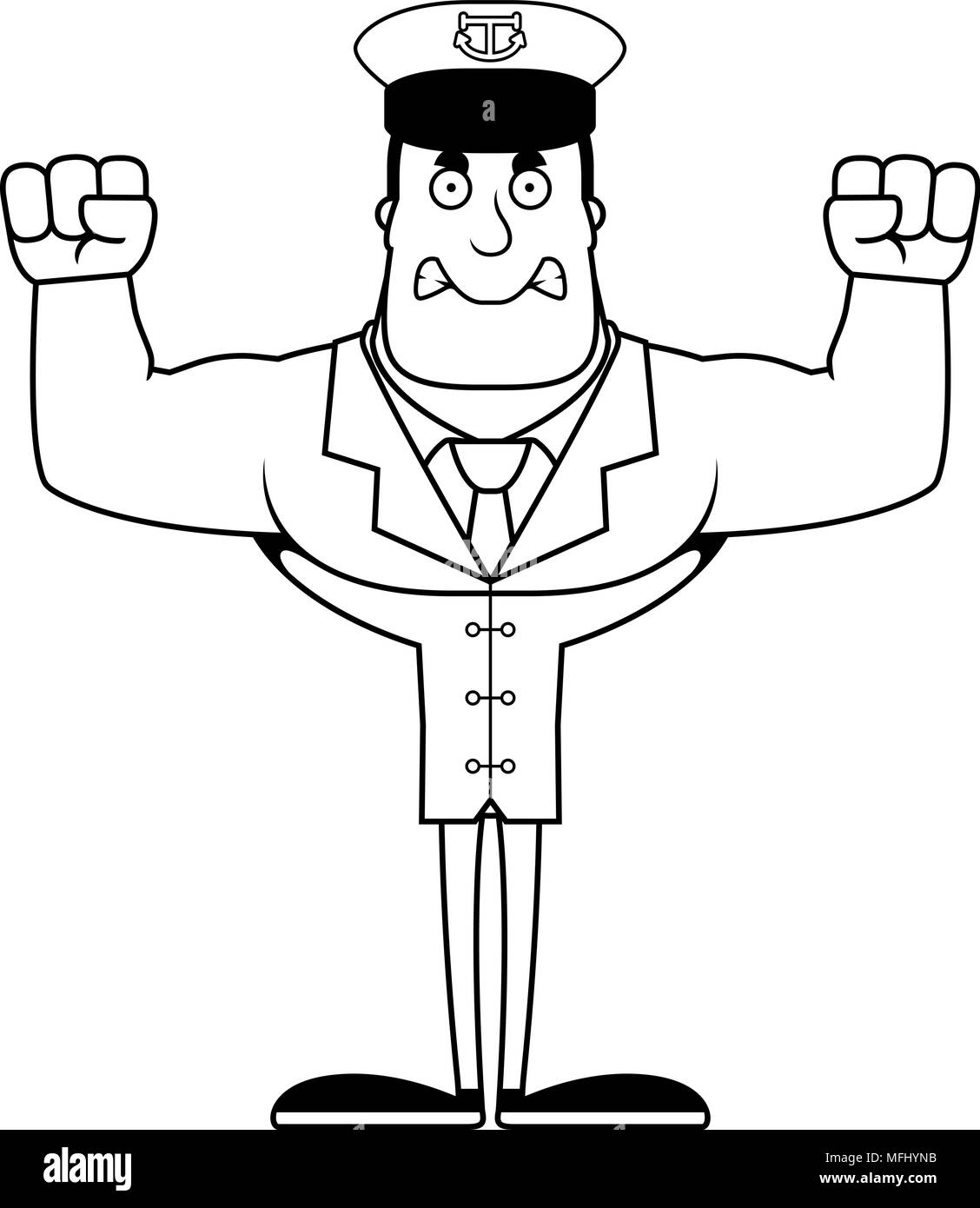 A cartoon boat captain looking angry Stock Vector Image & Art - Alamy