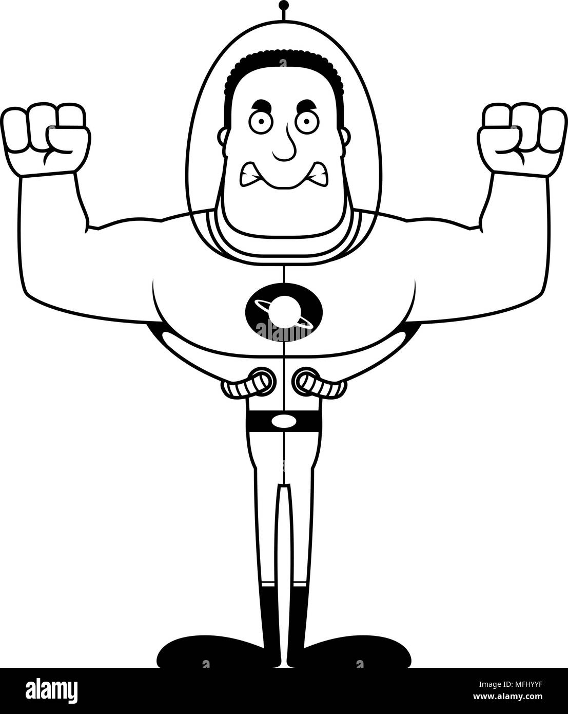 A cartoon spaceman looking angry Stock Vector Image & Art - Alamy