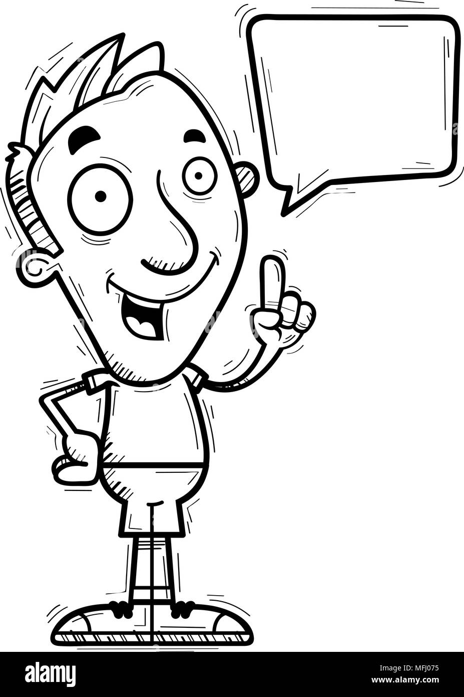 Man talking boy Stock Vector Images - Alamy