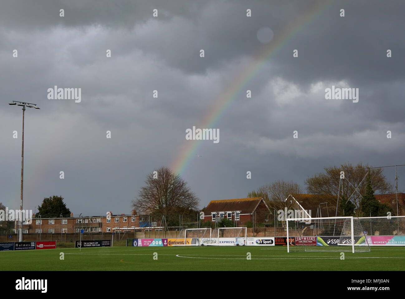 Soccer football ground stadium sky clouds hi-res stock photography and ...