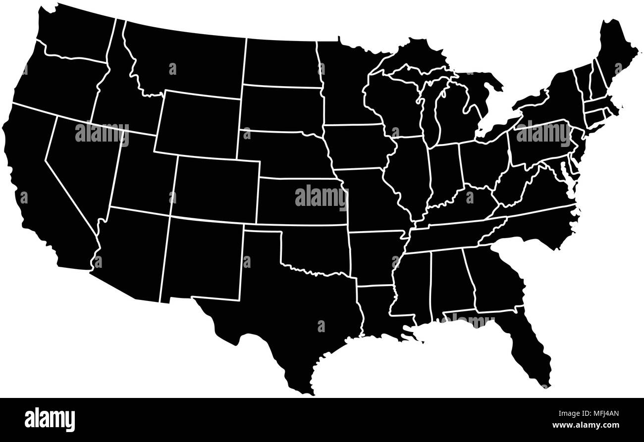 Political map of USA Stock Vector Image & Art - Alamy