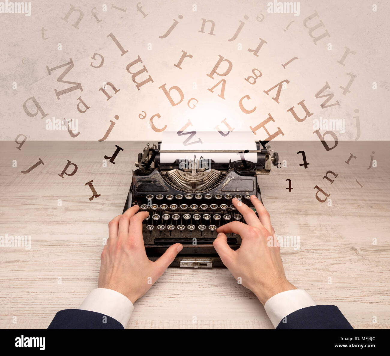 First type writing machine hi-res stock photography and images - Alamy