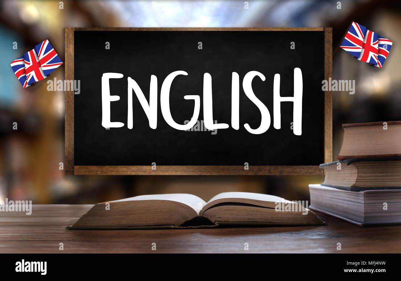 ENGLISH ( British England Language Education Stock Photo - Alamy