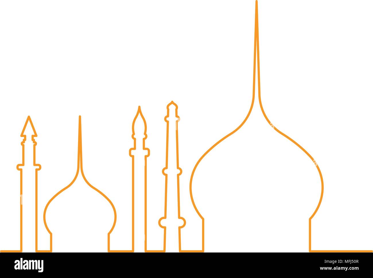 Isolated mosque outline Stock Vector Image & Art - Alamy