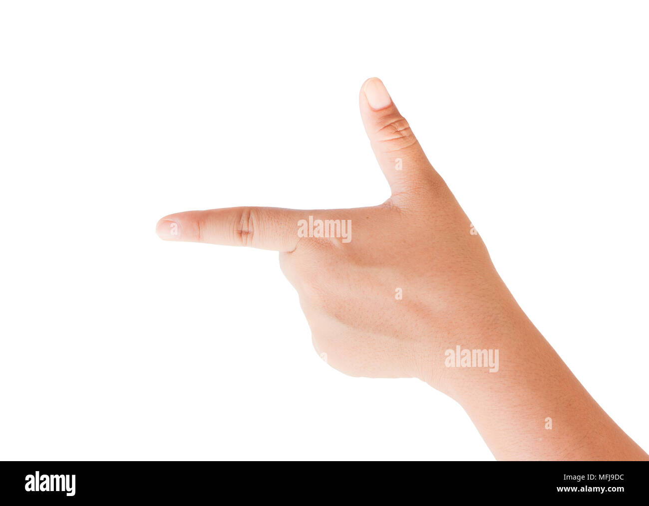 Woman hand touching screen Isolated on white background Stock Photo - Alamy
