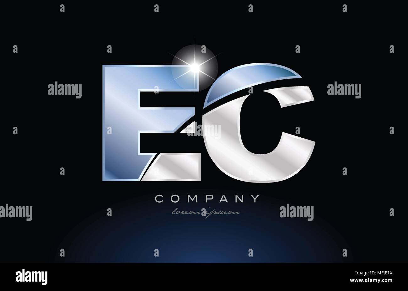 E c logo design hi-res stock photography and images - Alamy