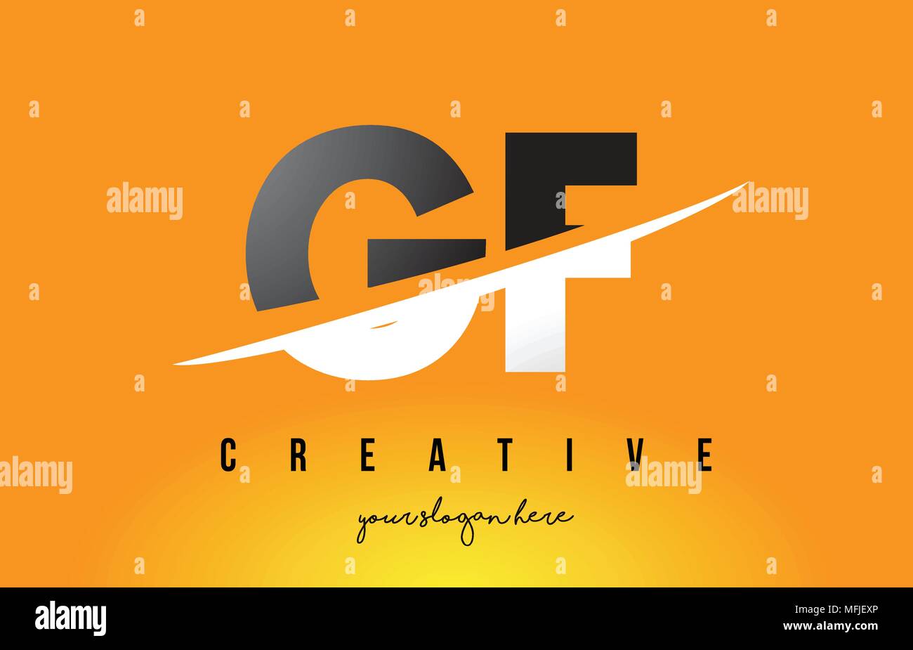 Gf logo design hi-res stock photography and images - Alamy