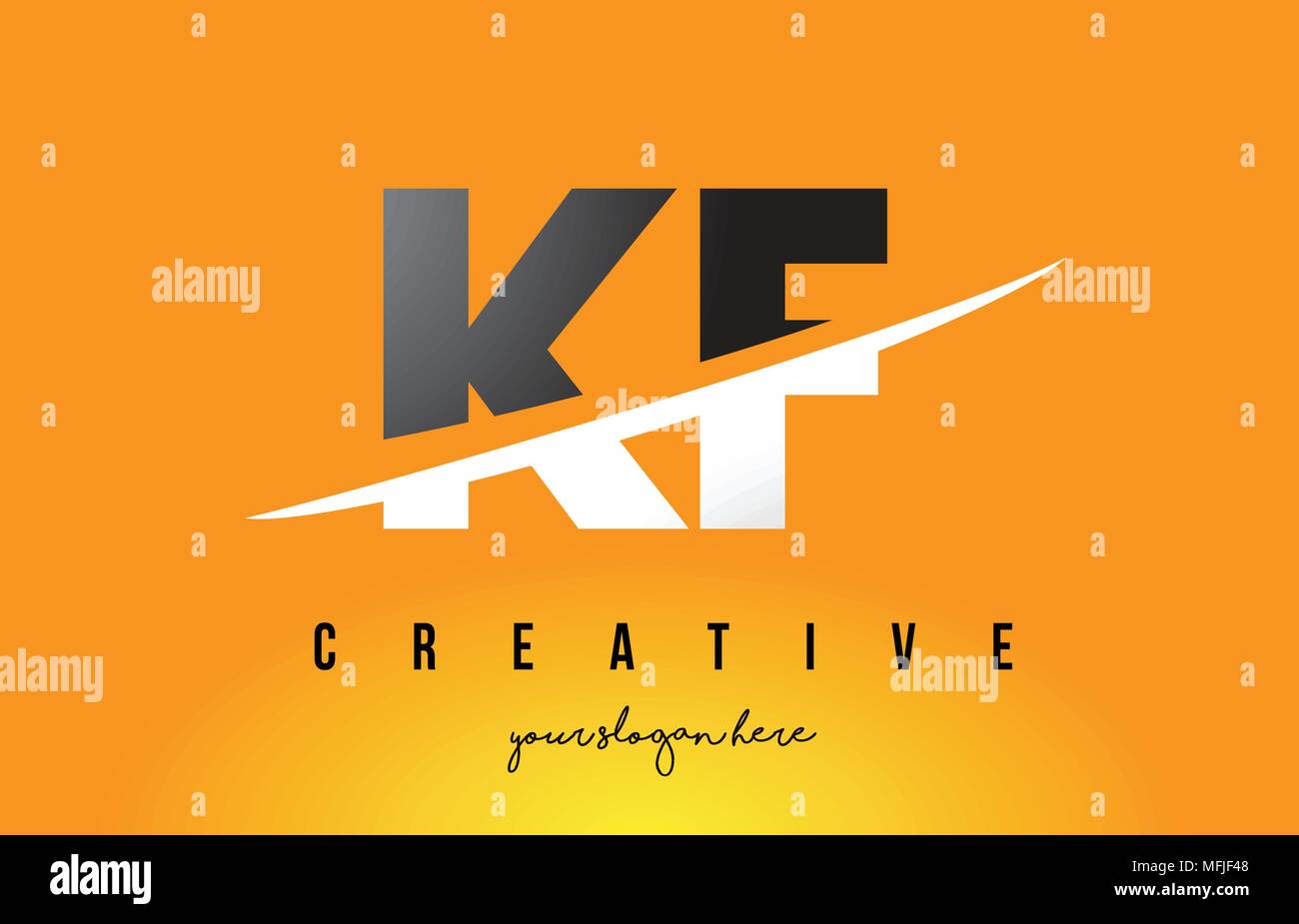 Kf letters Stock Vector Images - Alamy