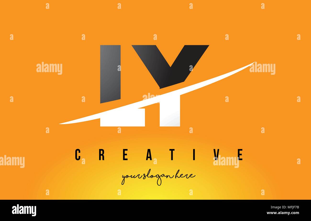 LY L Y Letter Modern Logo Design with Swoosh Cutting the Middle Letters ...