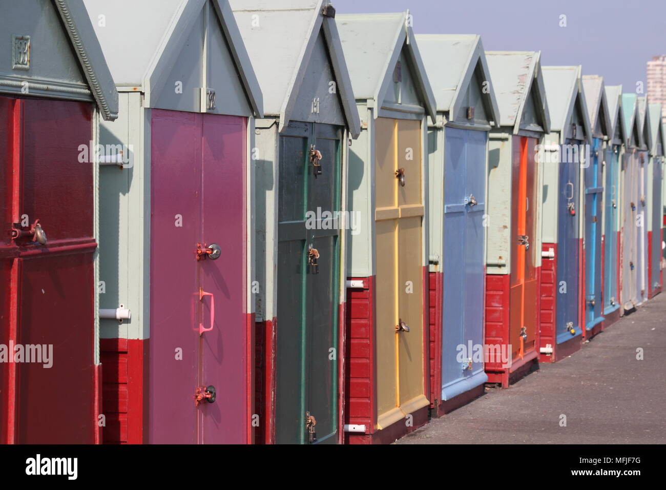 A line of Huts Stock Photo - Alamy