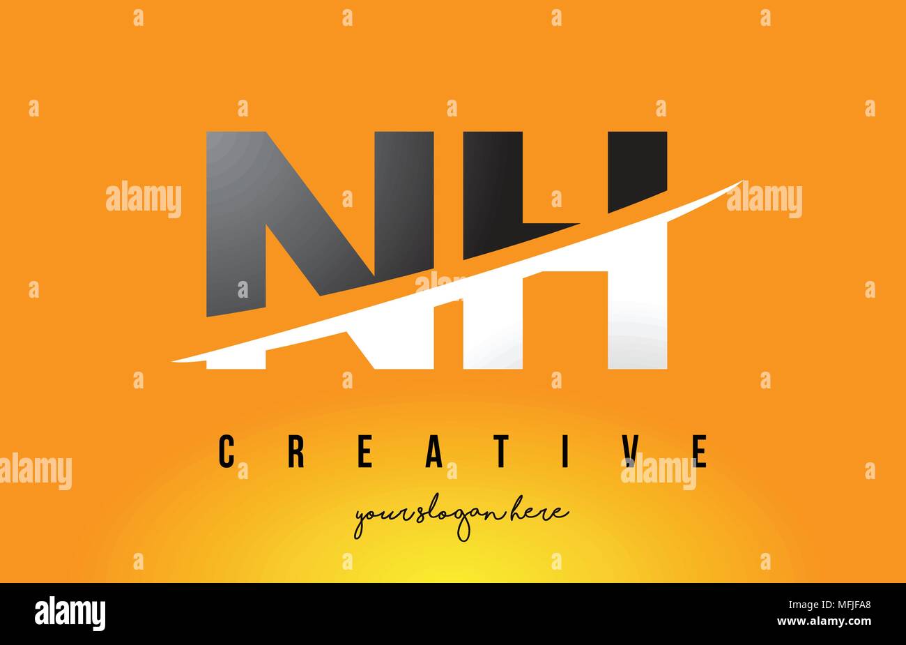 Nh letters Stock Vector Images - Alamy