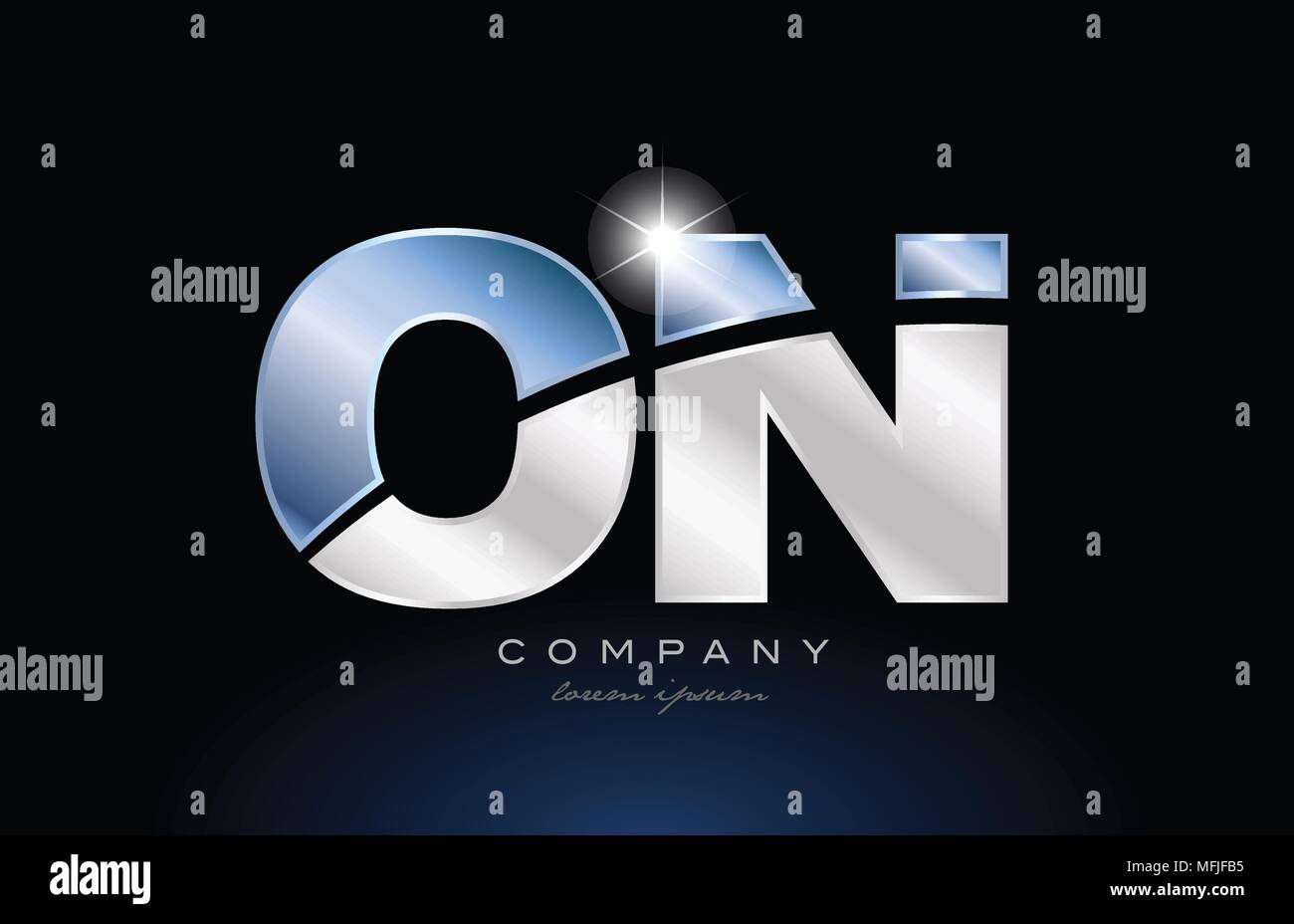 O n logo Stock Vector Images - Alamy