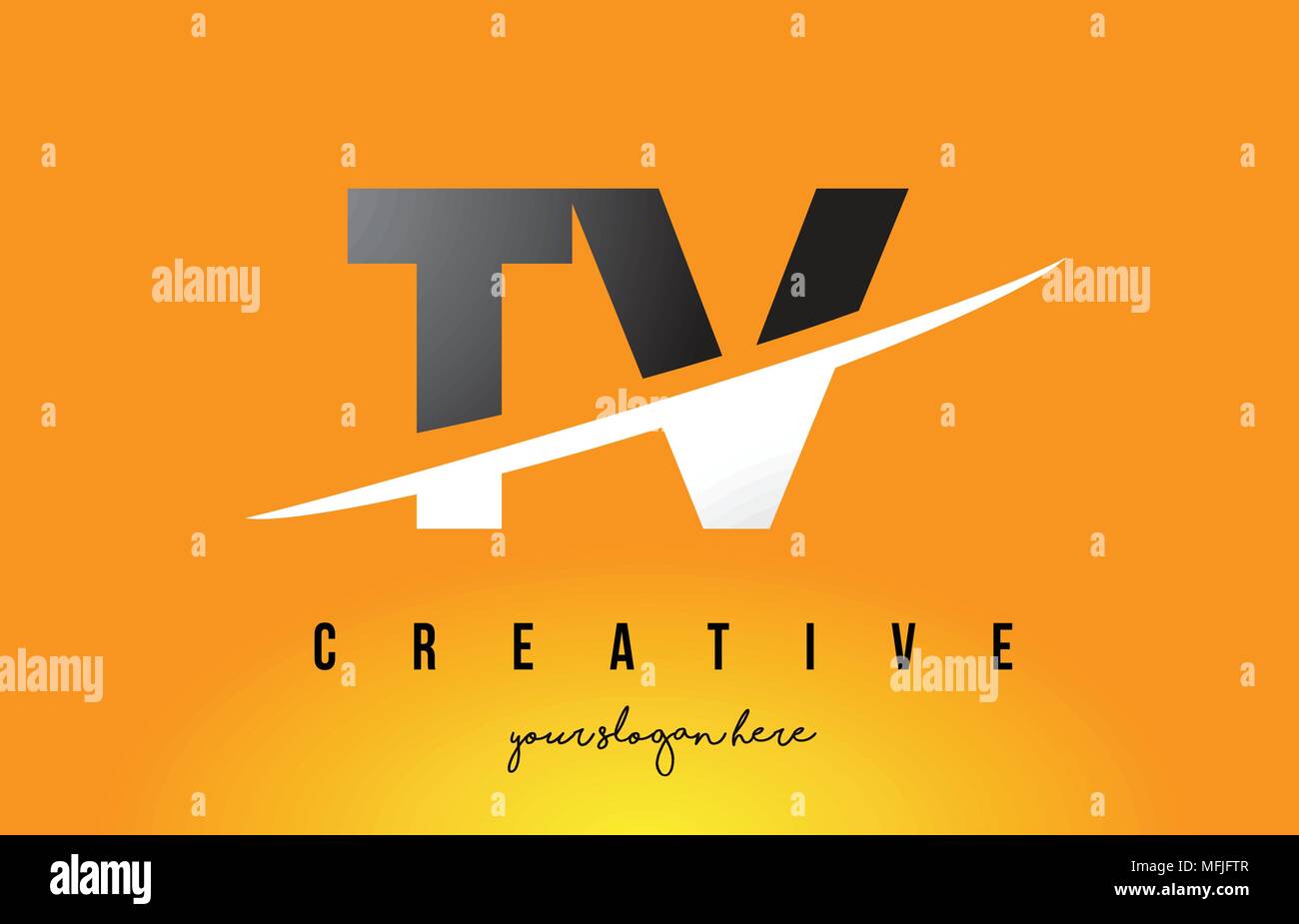 Tv letters Stock Vector Images - Alamy