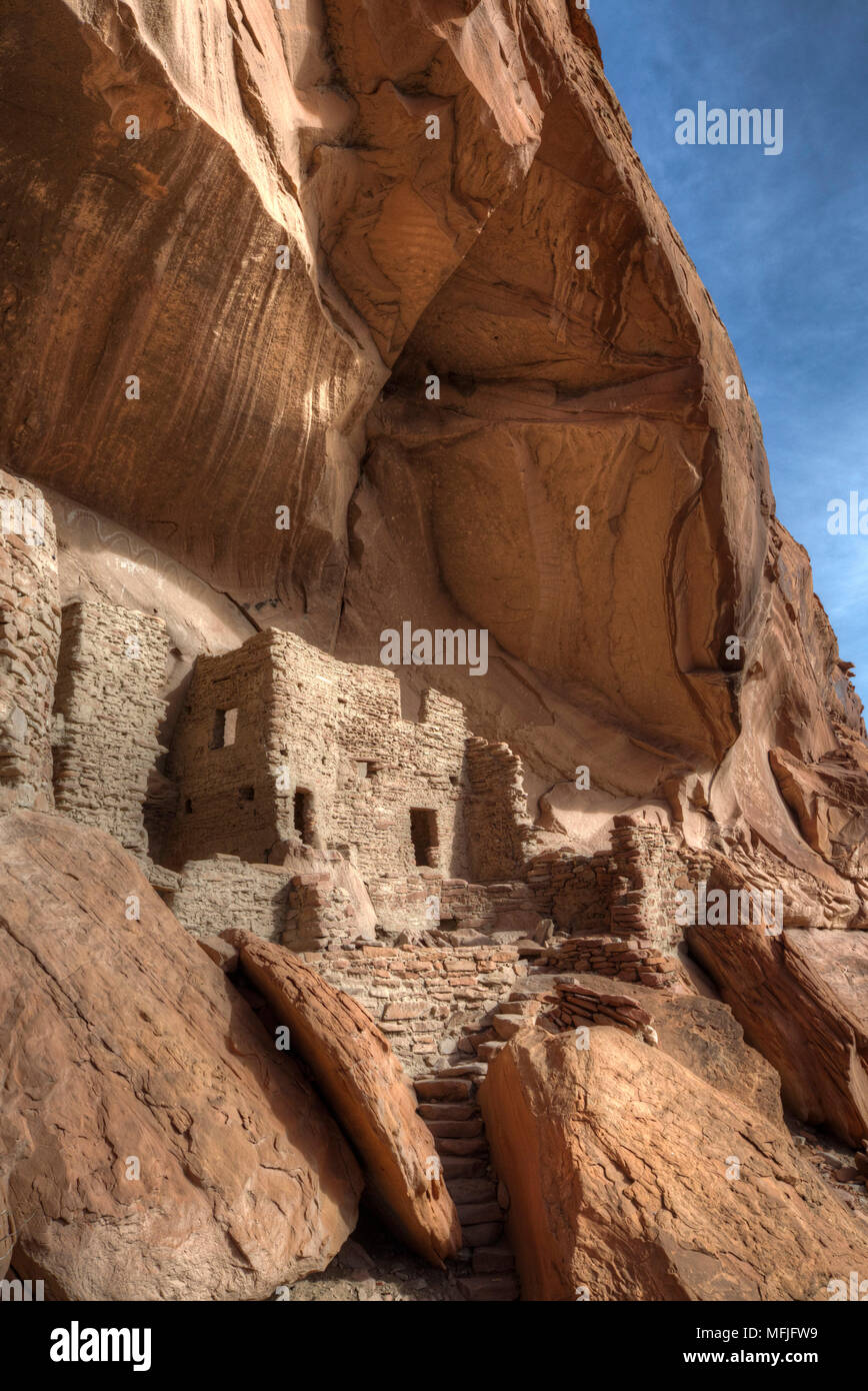 River House Ruin, Ancestral Puebloan Cliff Dwelling, 900-1300 AD, Shash ...