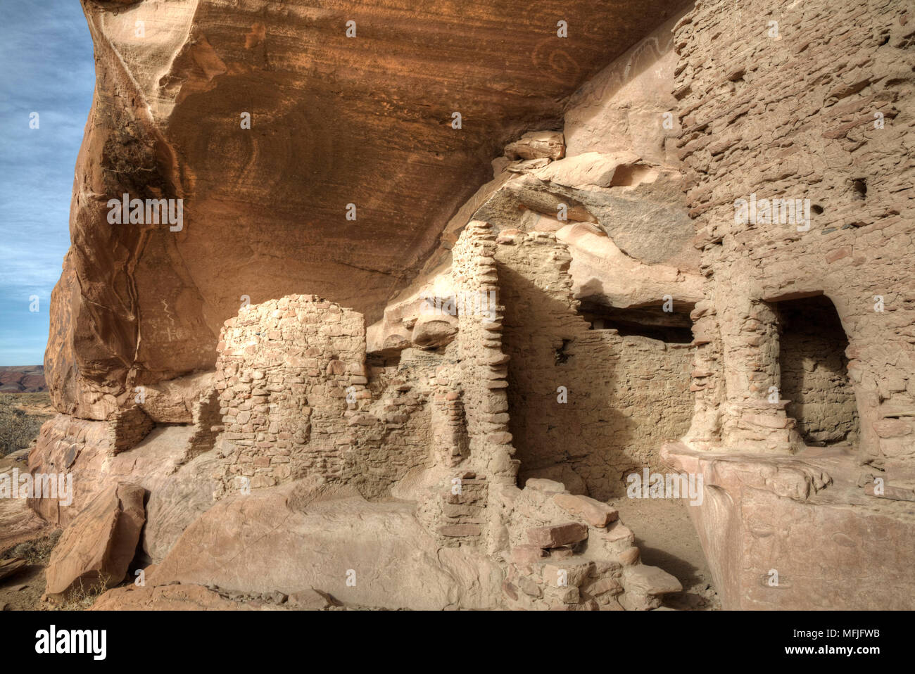 River House Ruin, Ancestral Puebloan Cliff Dwelling, 900-1300 AD, Shash ...