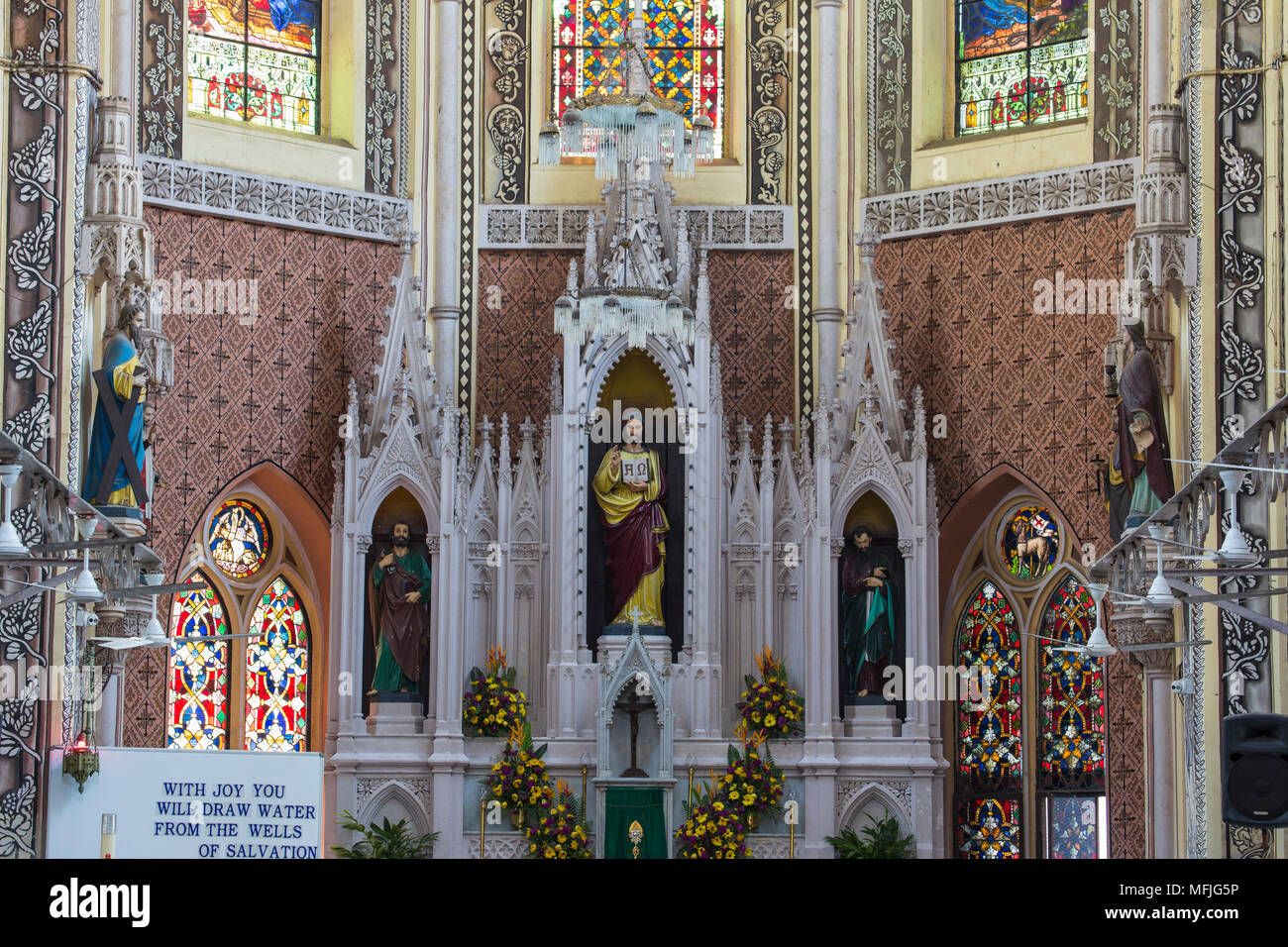 Holy Name Cathedral, Colaba, Mumbai, Maharashtra, India, Asia Stock ...
