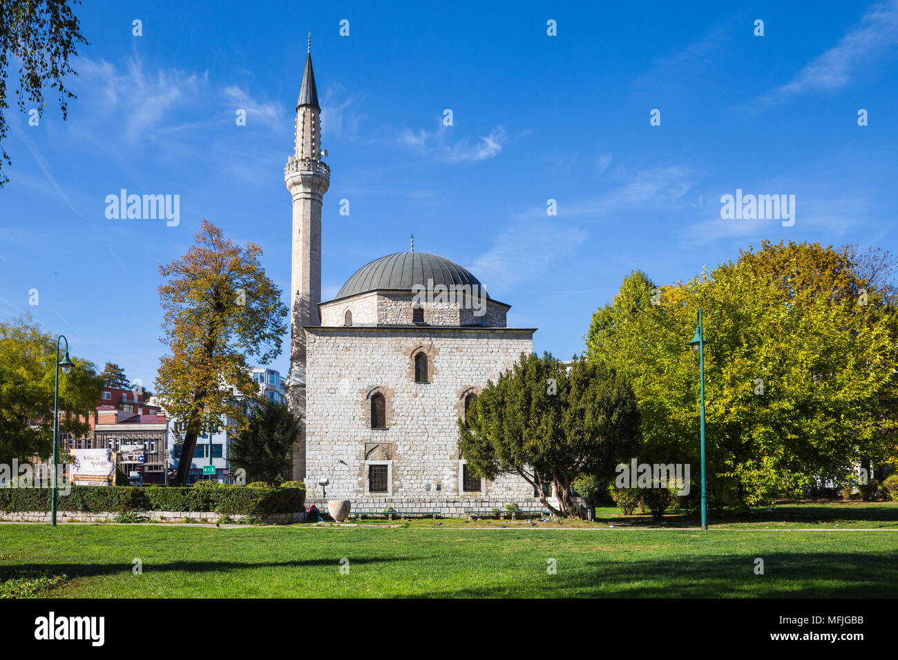 Ali Pasha Mosque, Sarajevo, Bosnia and Herzegovina, Europe Stock Photo ...