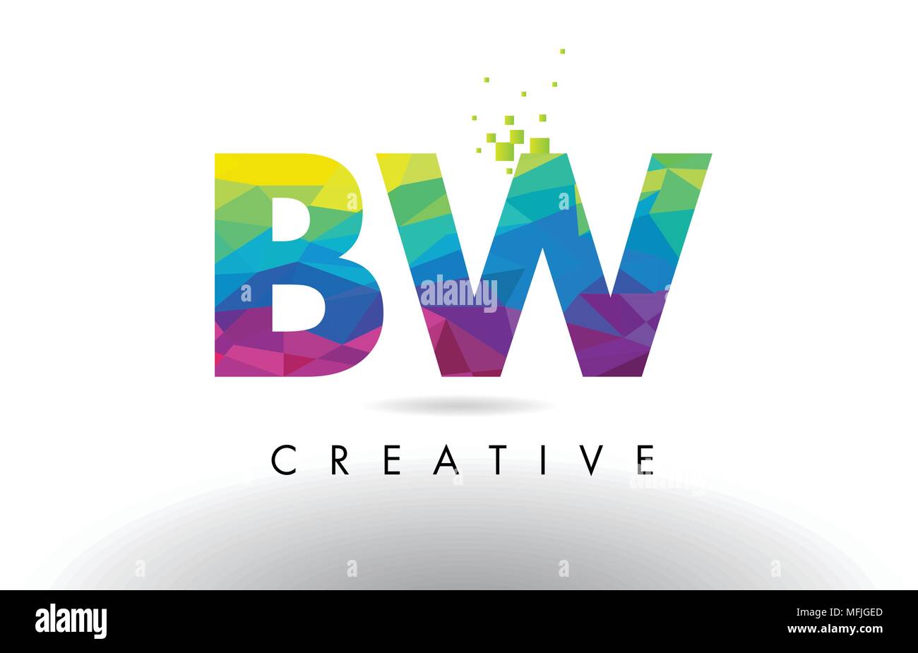 Bw letter vector vectors hi-res stock photography and images - Alamy