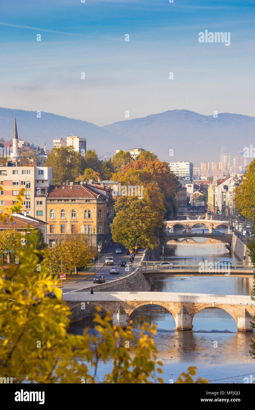 Sarajevo river elevated hi-res stock photography and images - Alamy