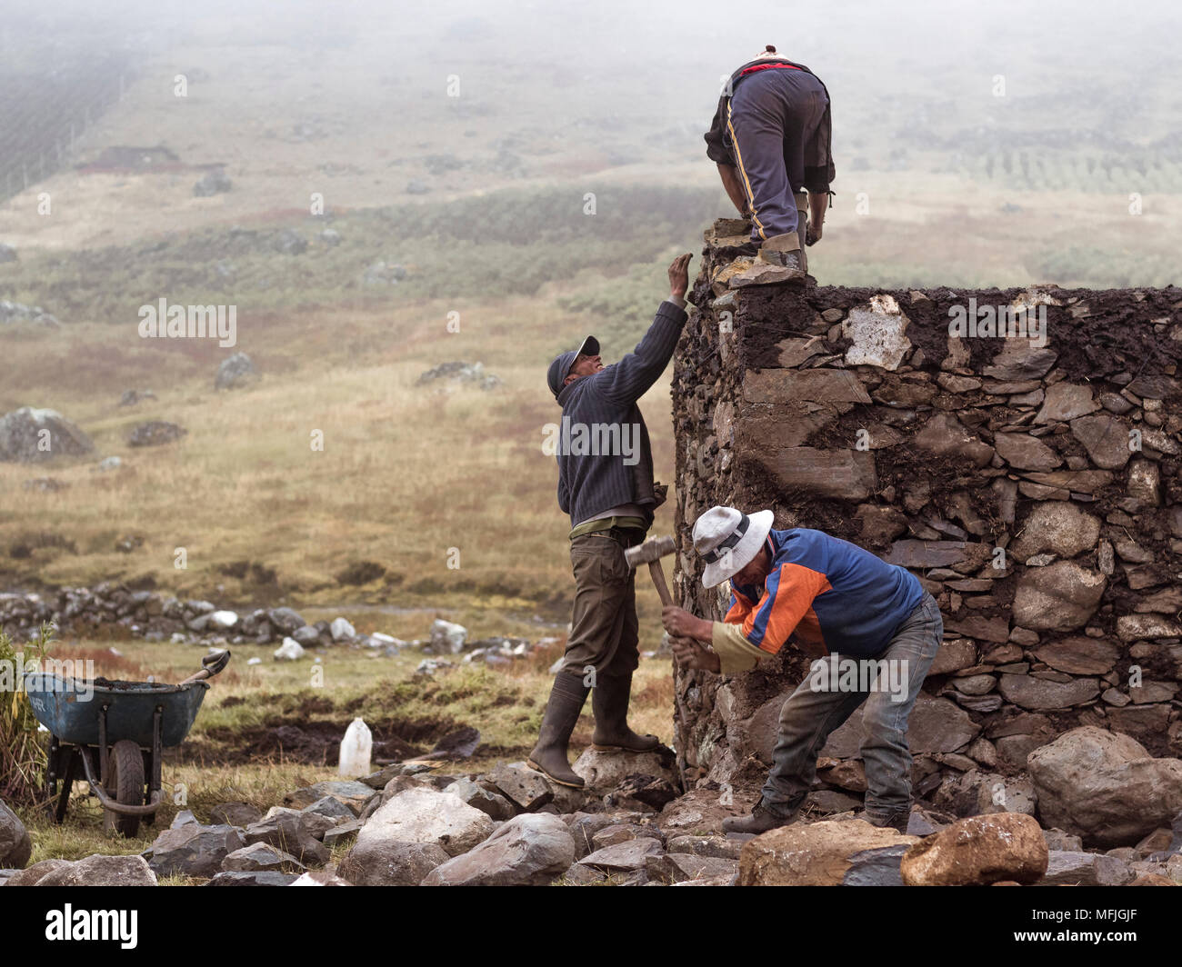 Farmers are improving their lifes building a better house for live ...