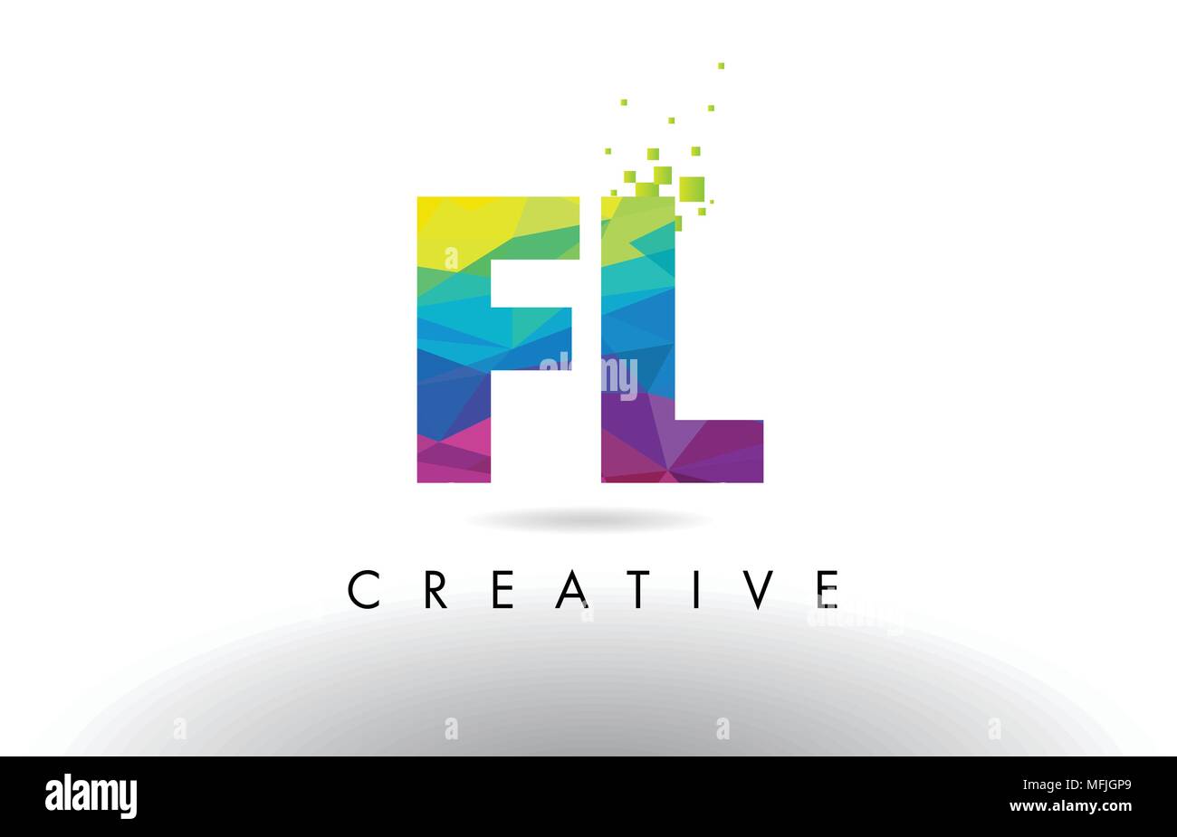 Letter fl vector vectors hi-res stock photography and images - Alamy