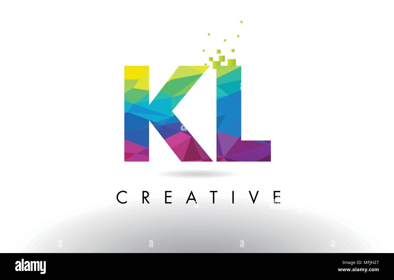 Letter kl vector vectors hi-res stock photography and images - Alamy