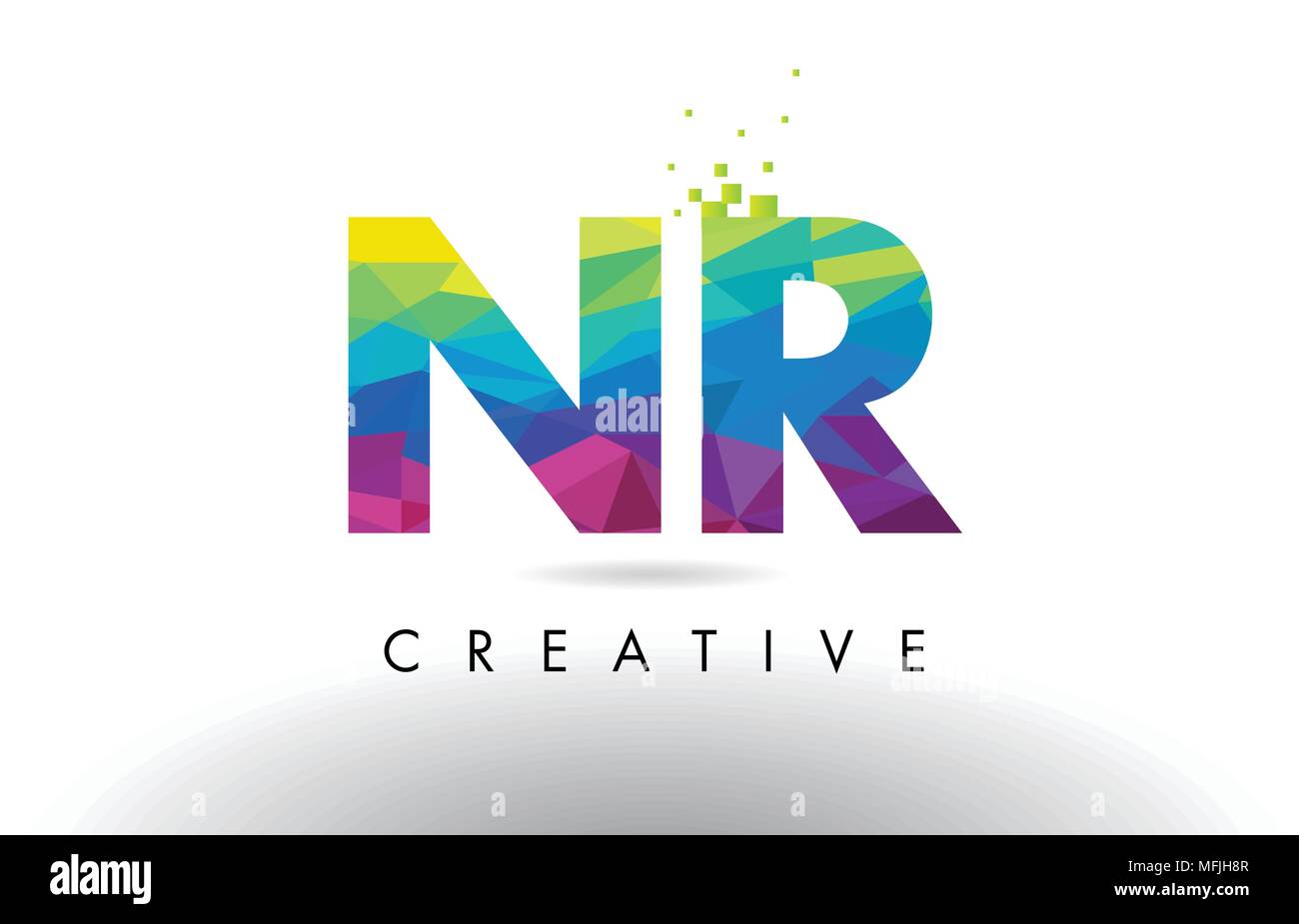 Letter nr vector vectors hi-res stock photography and images - Alamy