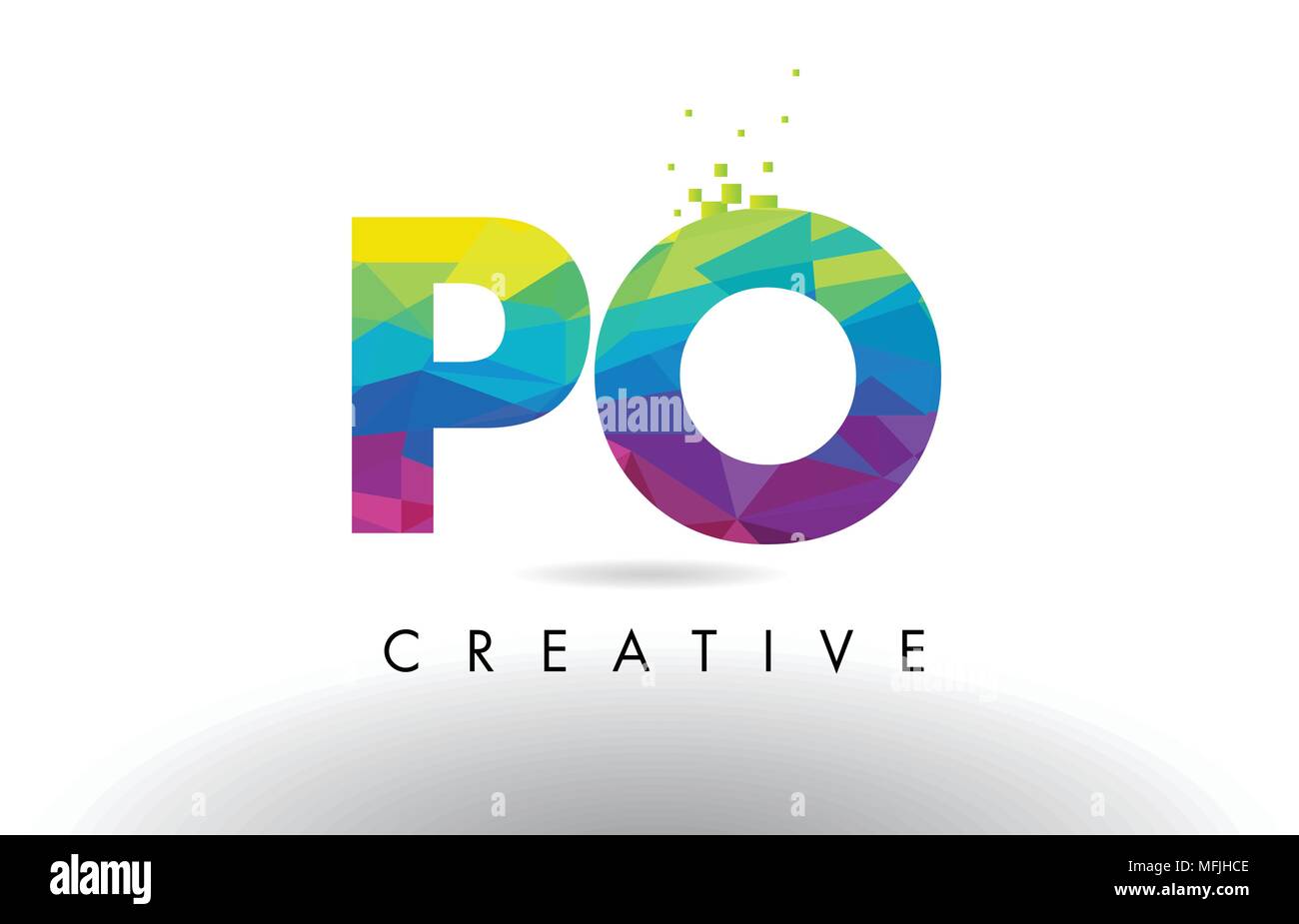Letter po vector vectors Stock Vector Images - Alamy