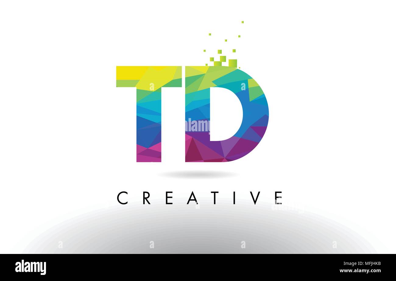 Letter td vector vectors Stock Vector Images - Alamy