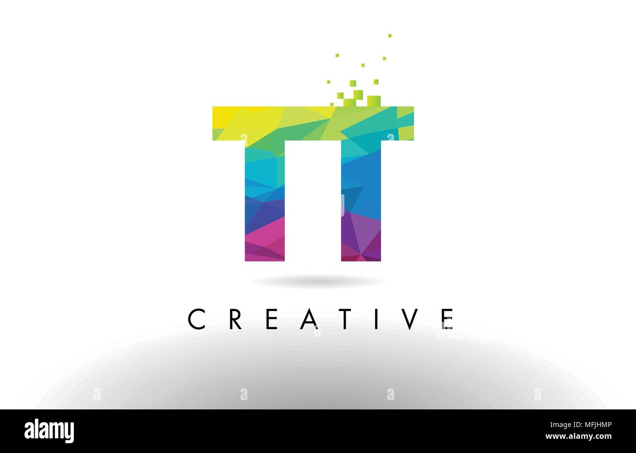 Letter t rainbow Stock Vector Images - Alamy