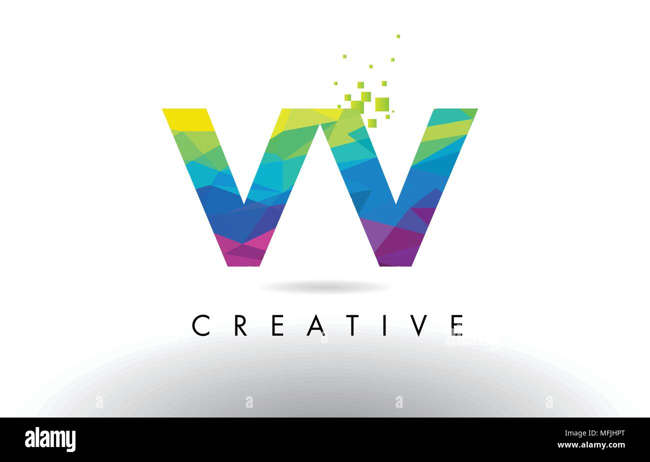 Letter vv Stock Vector Images - Alamy