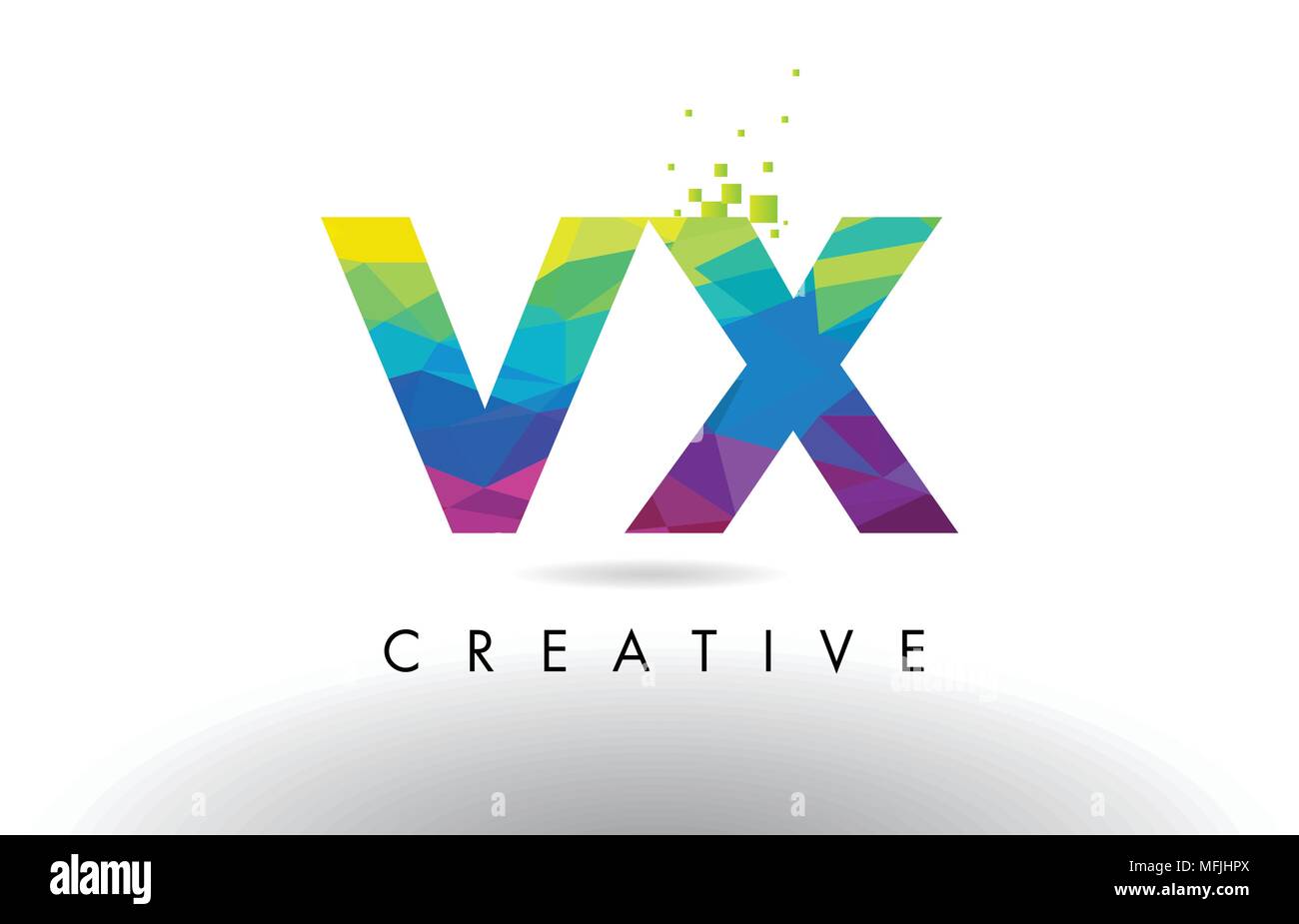 Letter vx vector vectors hi-res stock photography and images - Alamy